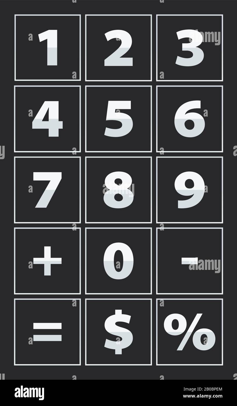 The Number Alphabet, Each letter is in the frame and the Stock Vector ...