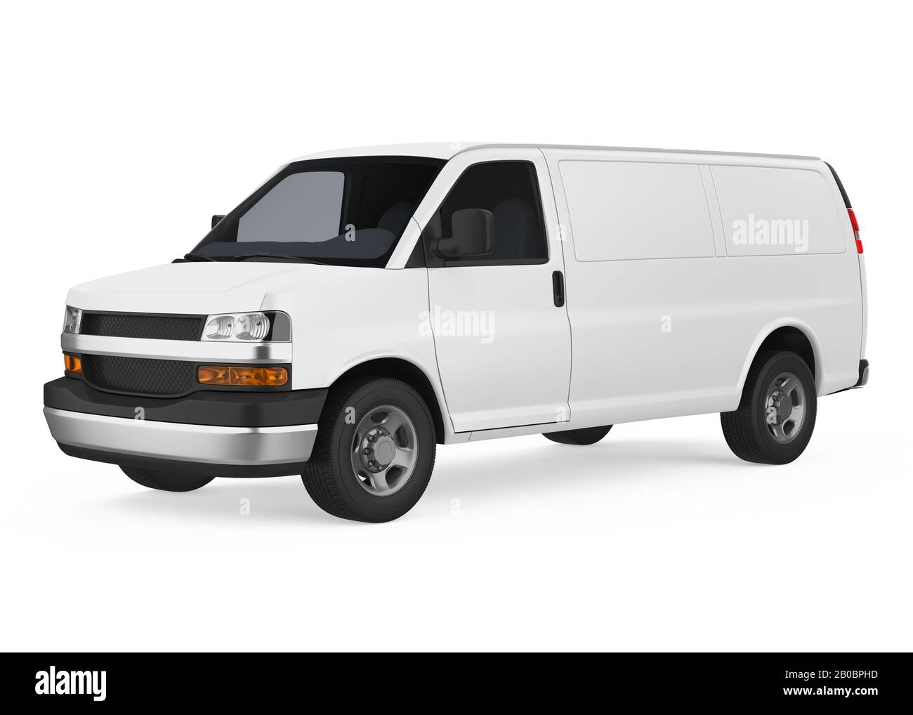 Delivery Van Isolated Stock Photo - Alamy