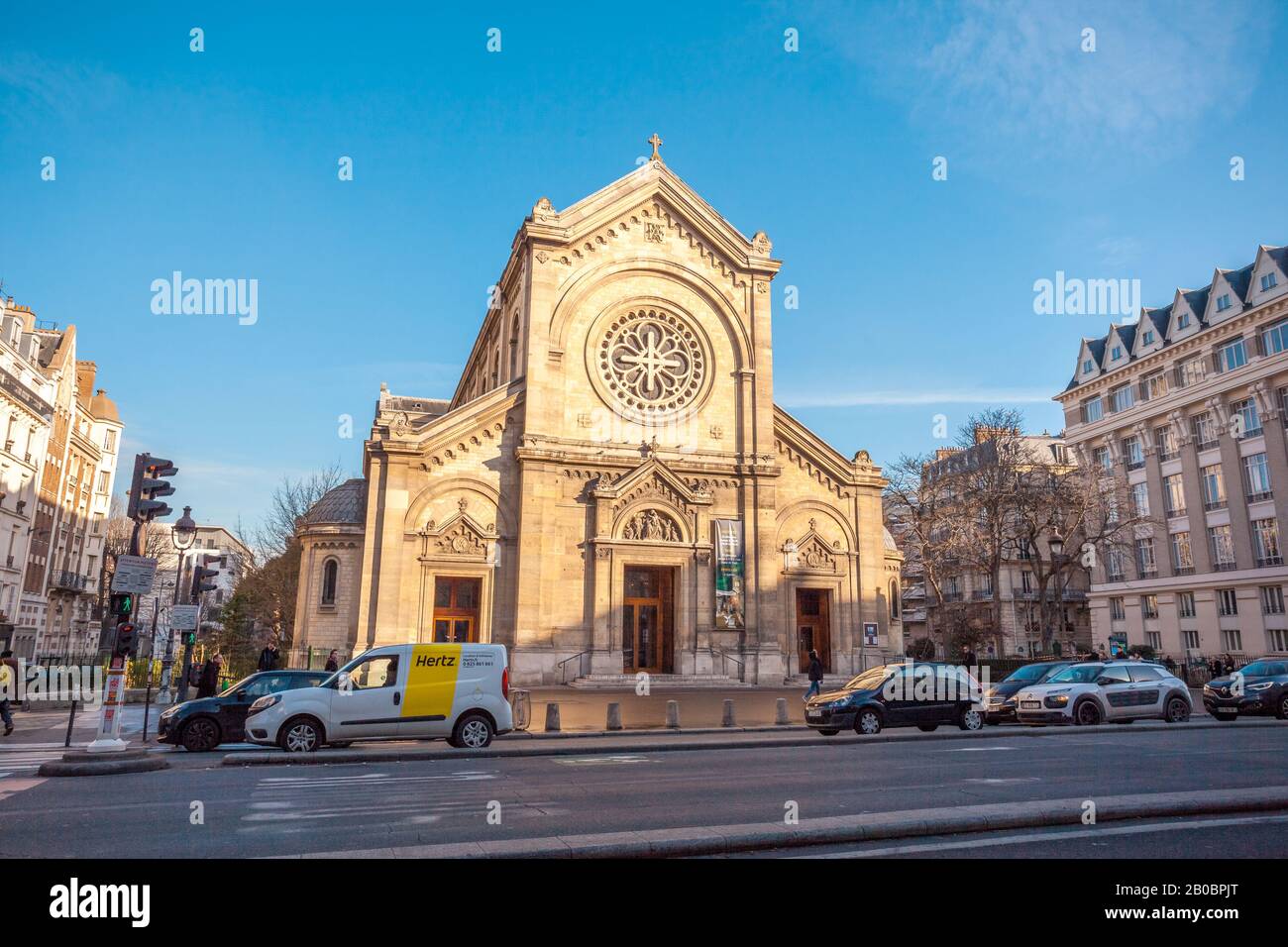 Paris, France - January 18, 2019: Church Eglise Notre Dame Des Champs ...