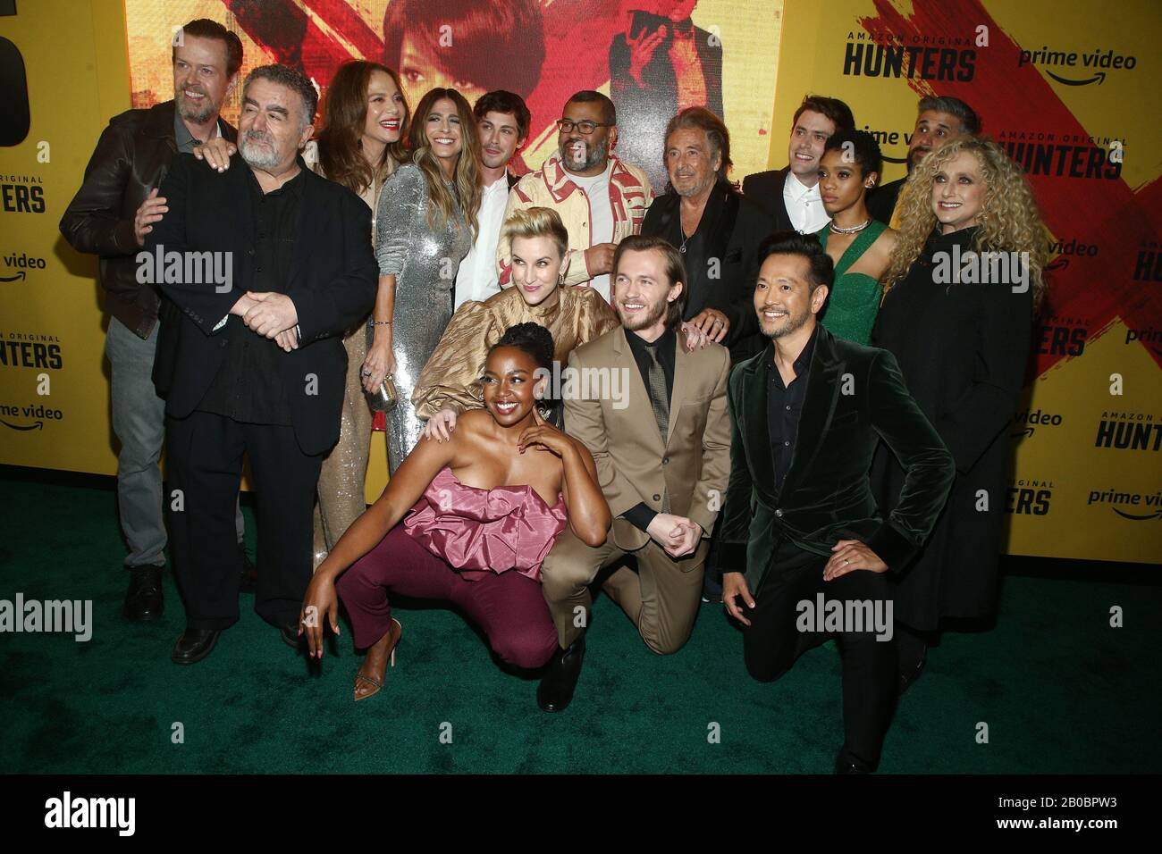 19 February 2020 - Los Angeles, California - Cast and crew of 'Hunters ...