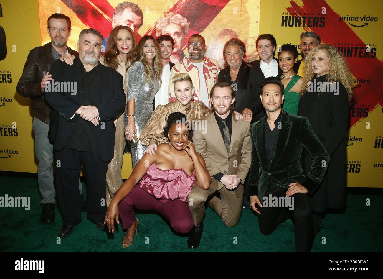 19 February 2020 - Los Angeles, California - Cast and crew of 'Hunters ...