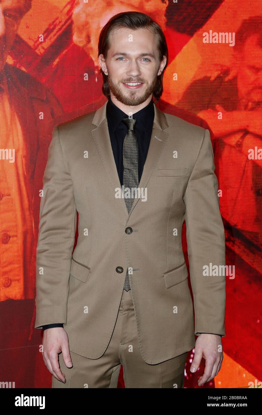 Los Angeles, USA. 19th Feb, 2020. Greg Austin walking the red carpet at ...