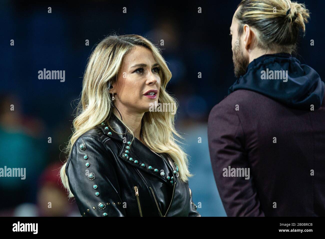 diletta leotta dazn during Atalanta vs AS Roma, Bergamo, Italy, 15 Feb ...