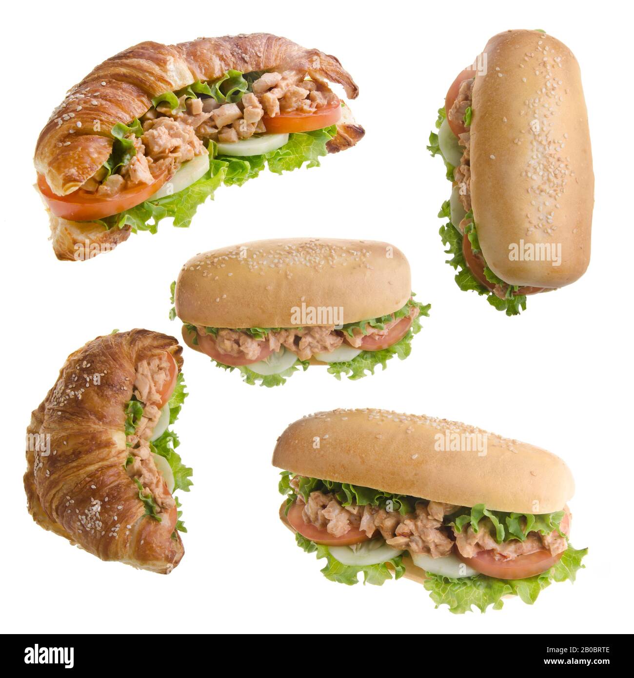 Creative vegetable sandwich cheese ham hi-res stock photography and ...