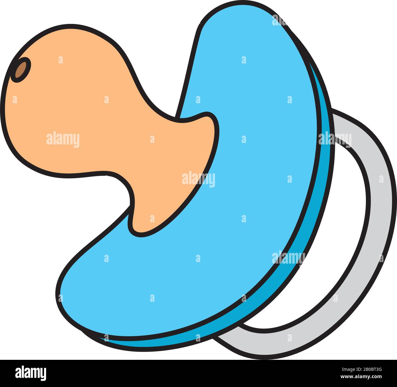 cute pacifier baby isolated icon Stock Vector Image & Art - Alamy