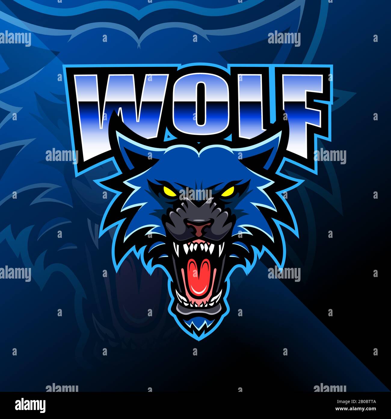Wolf head mascot logo design Stock Vector Image & Art - Alamy