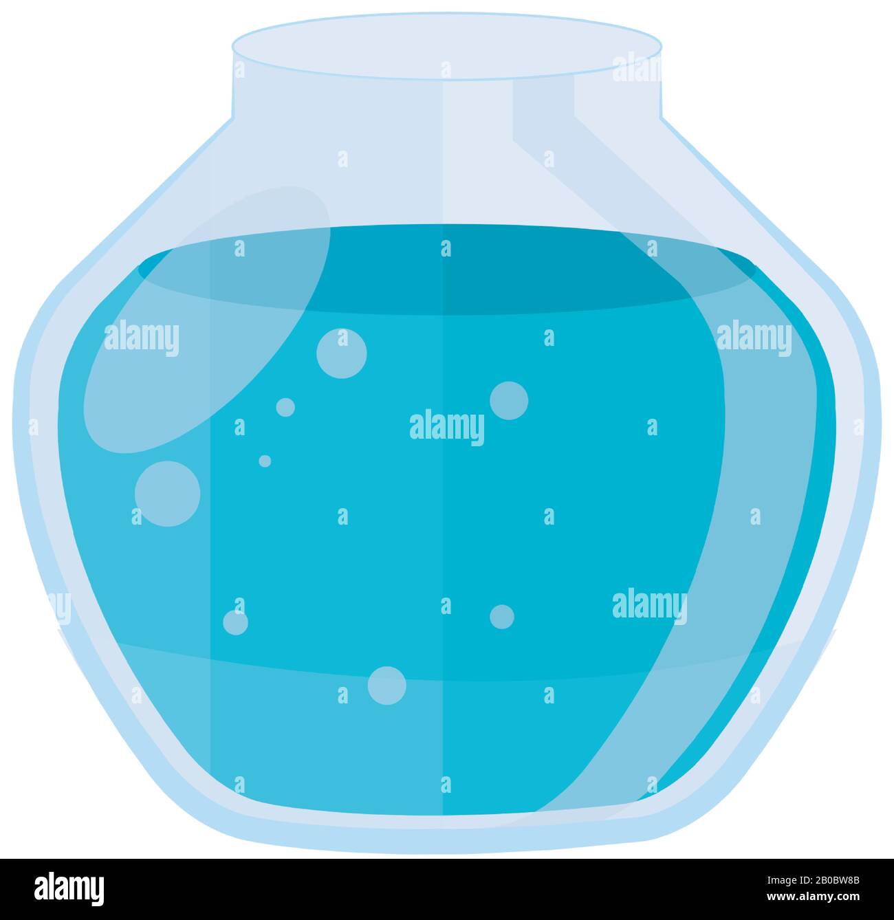 round glass fish bowl isolated icon Stock Vector Image & Art - Alamy