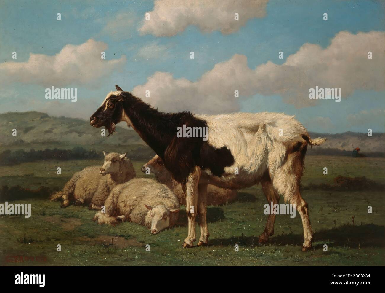 Seventeenth century dutch animal portraits troyon hi-res stock ...