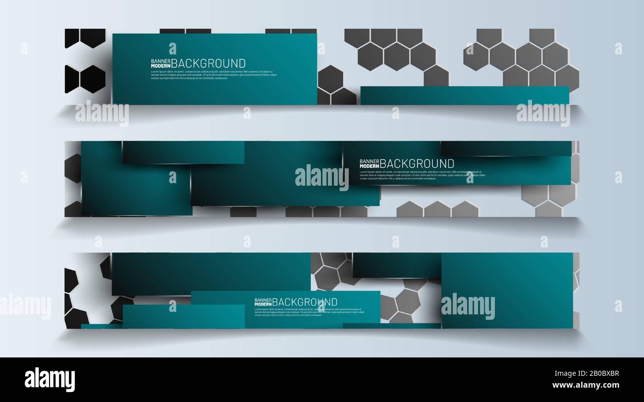 rectangular banner background vector. geometric shape design Stock ...