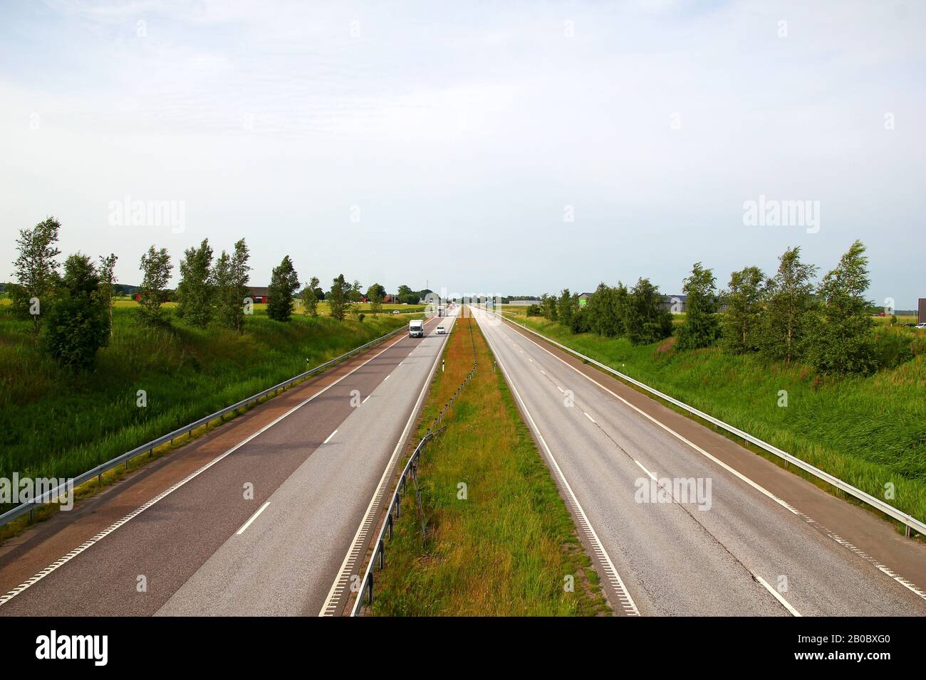 Road on nord of Denmark Stock Photo - Alamy
