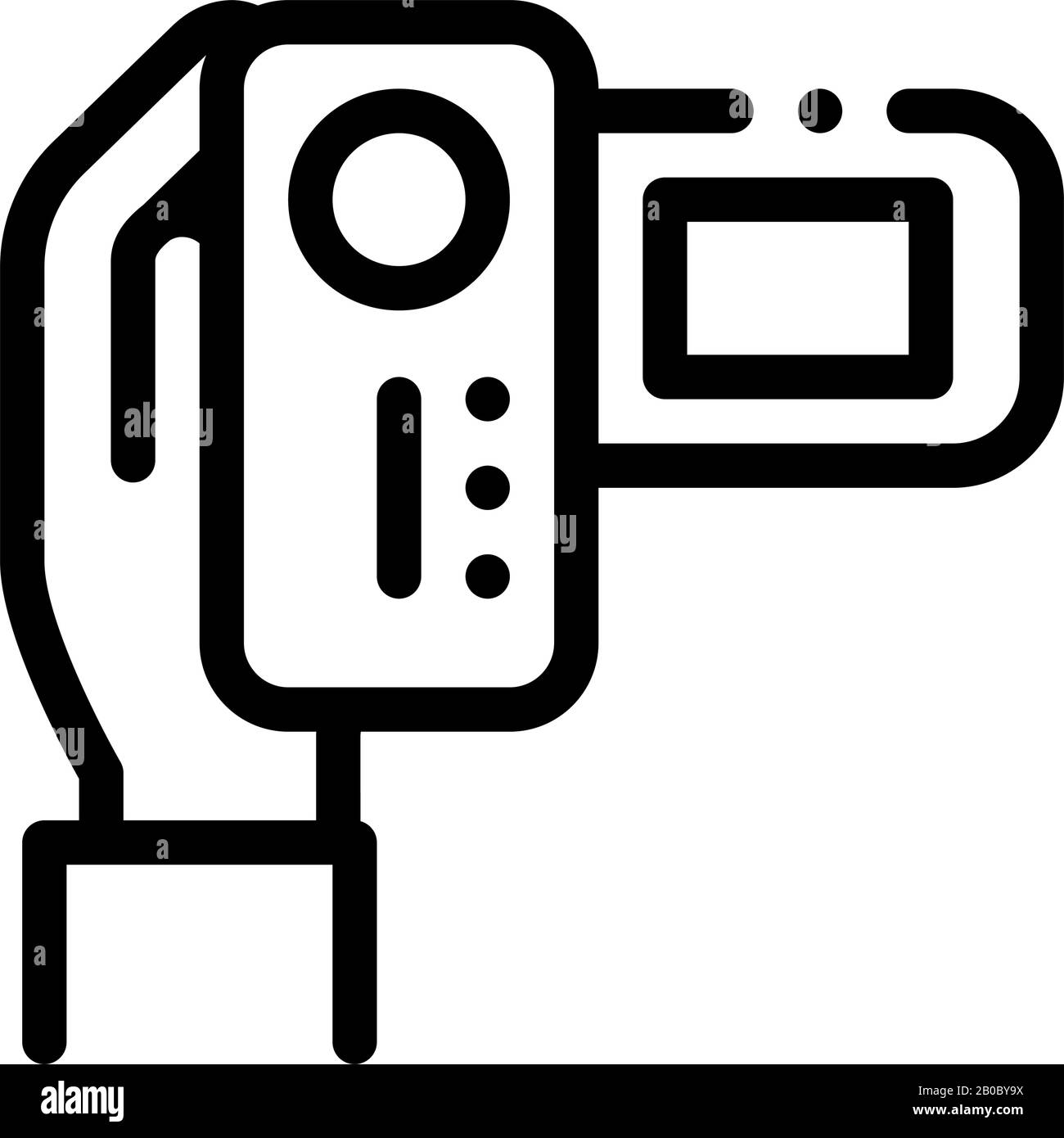 Video Camera Icon Vector Outline Illustration Stock Vector Image & Art ...