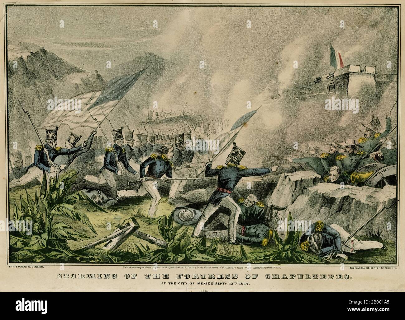 Storming of the fortress of chapultepec hi-res stock photography and ...