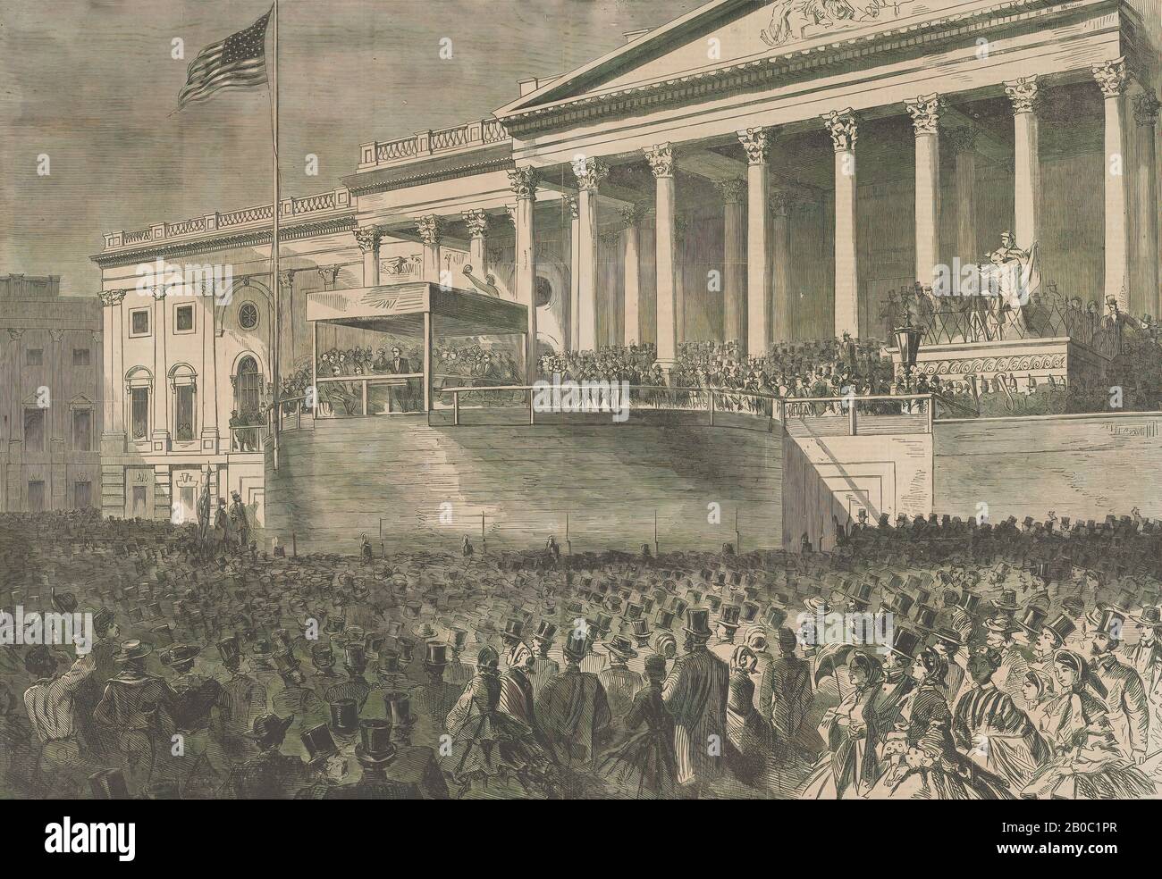 Winslow Homer, The Inauguration of Abraham Lincoln as President of the ...
