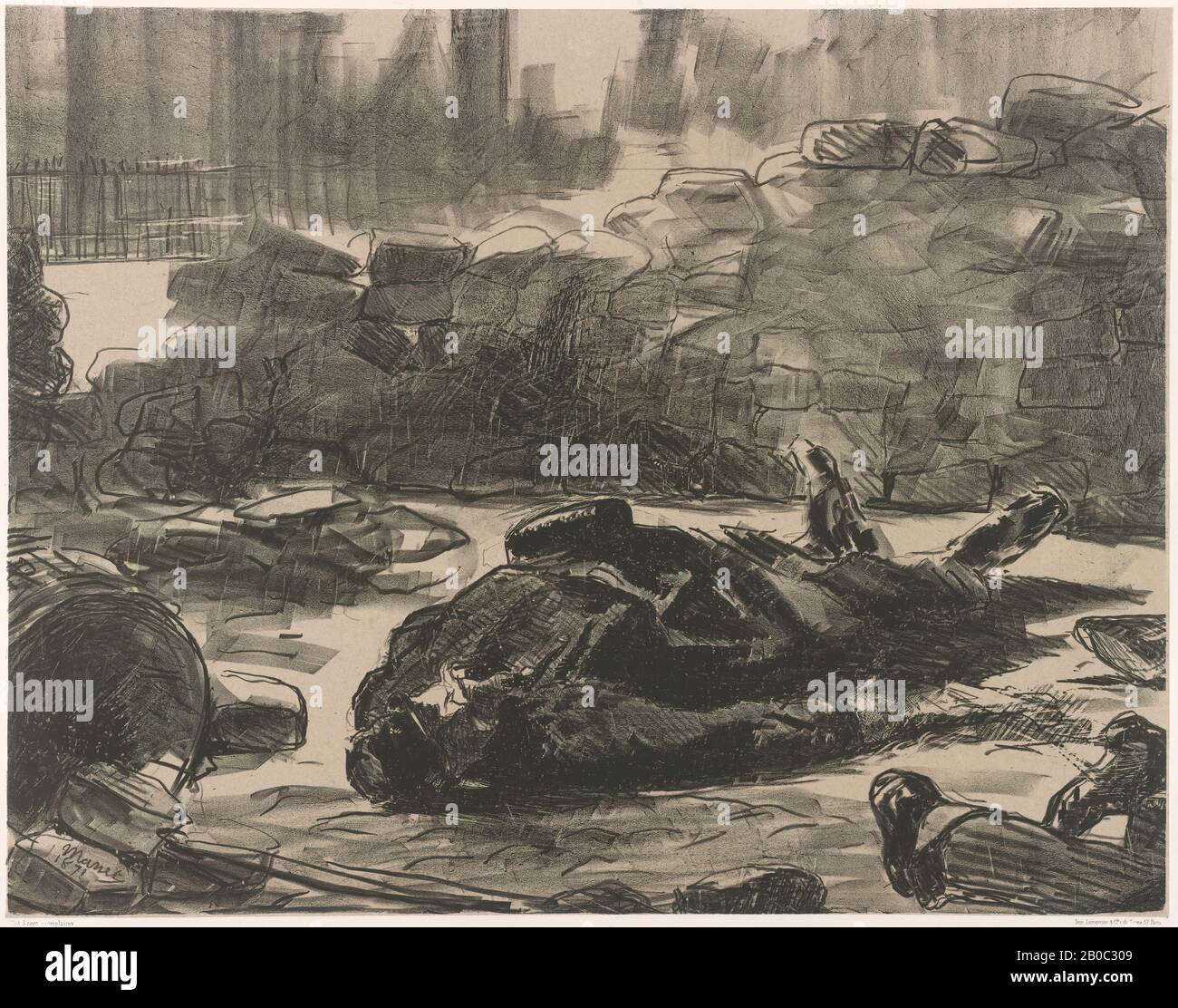 Édouard Manet, Civil War (Scene from the Paris Commune), 1871-1873 ...