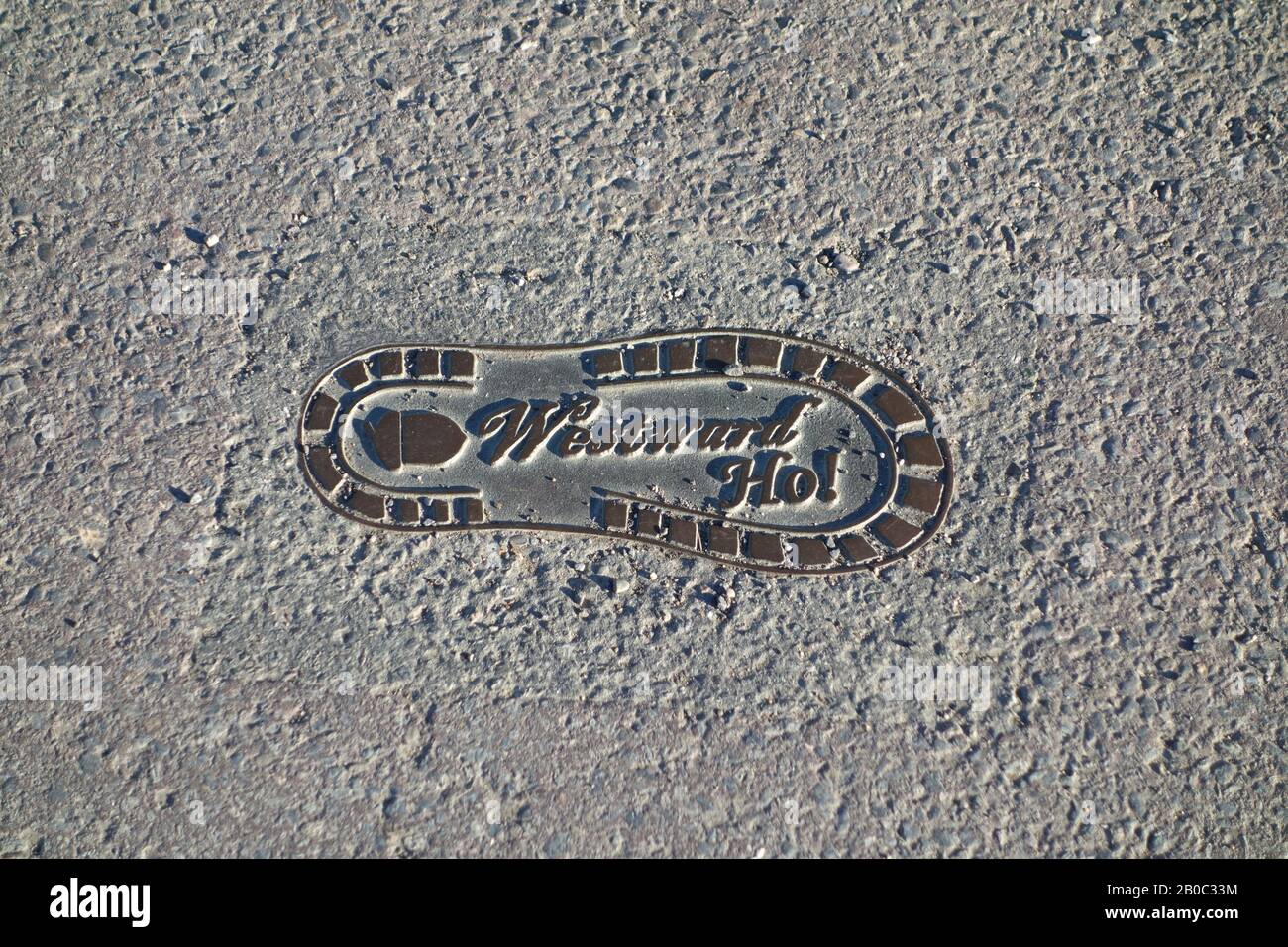 Follow the Metal Footprints on the Ground in Westward Ho! by the ...