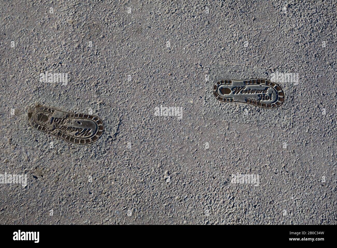 Follow the Metal Footprints on the Ground in Westward Ho! by the ...