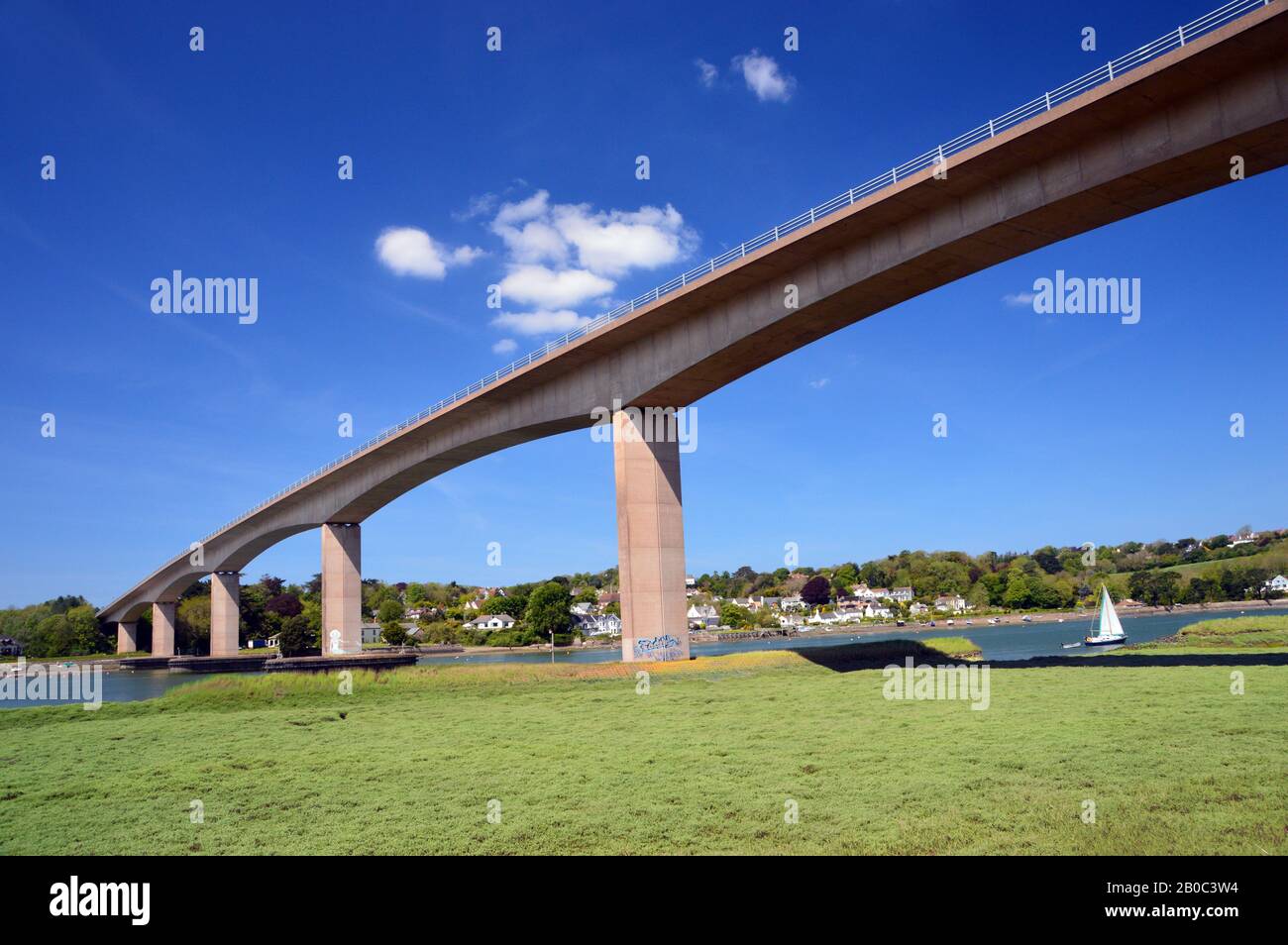 River Torridge Road Bridge Carrying the A39 from the Tarka Trail/South ...