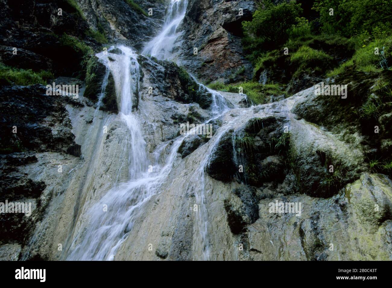 GERMANY, BAVARIA, BERCHTESGADEN, ALMBACHKLAMM (CANYON), WATERFALL Stock ...