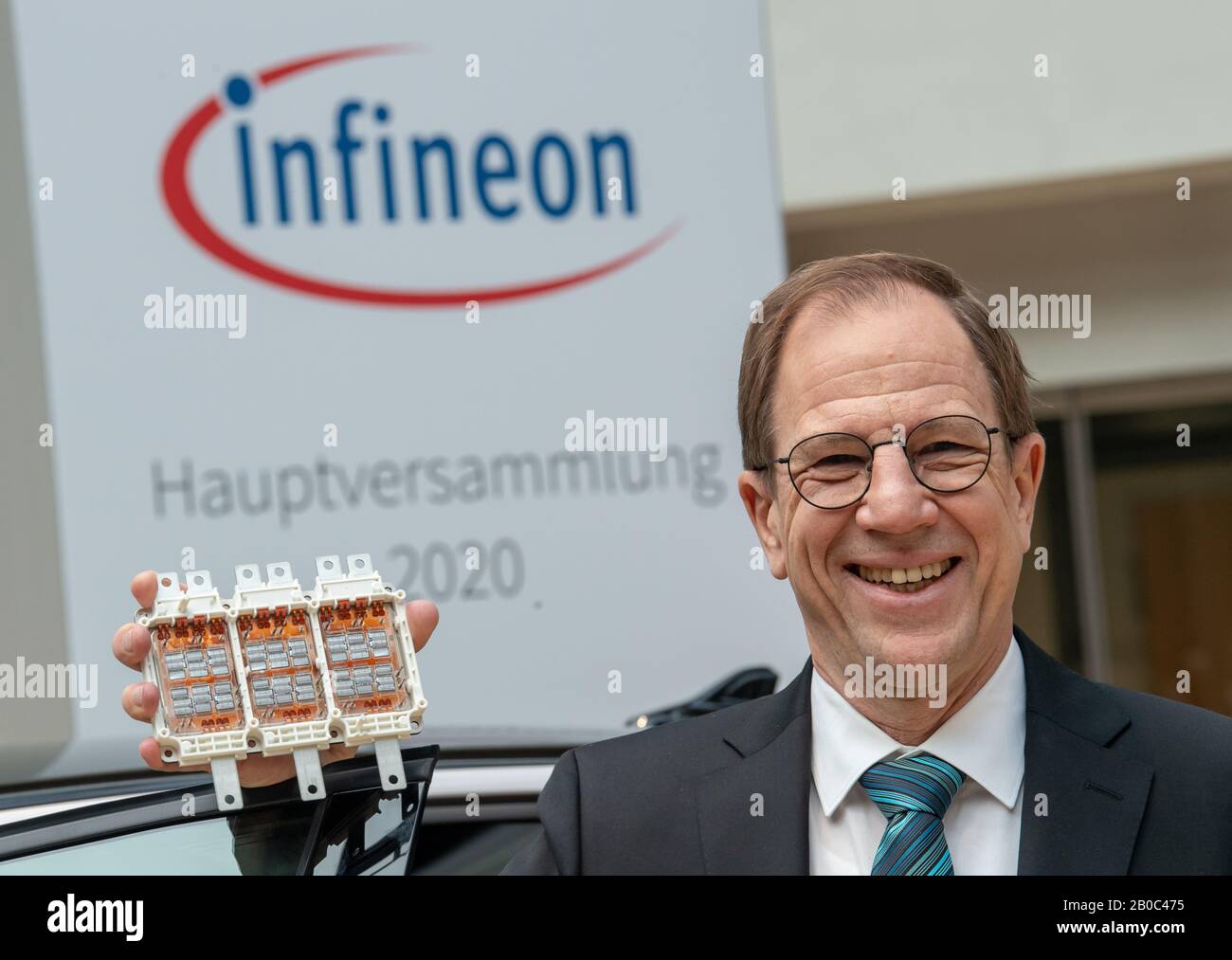 20 February 2020, Bavaria, Munich: Reinhard Ploss, Chairman of the ...