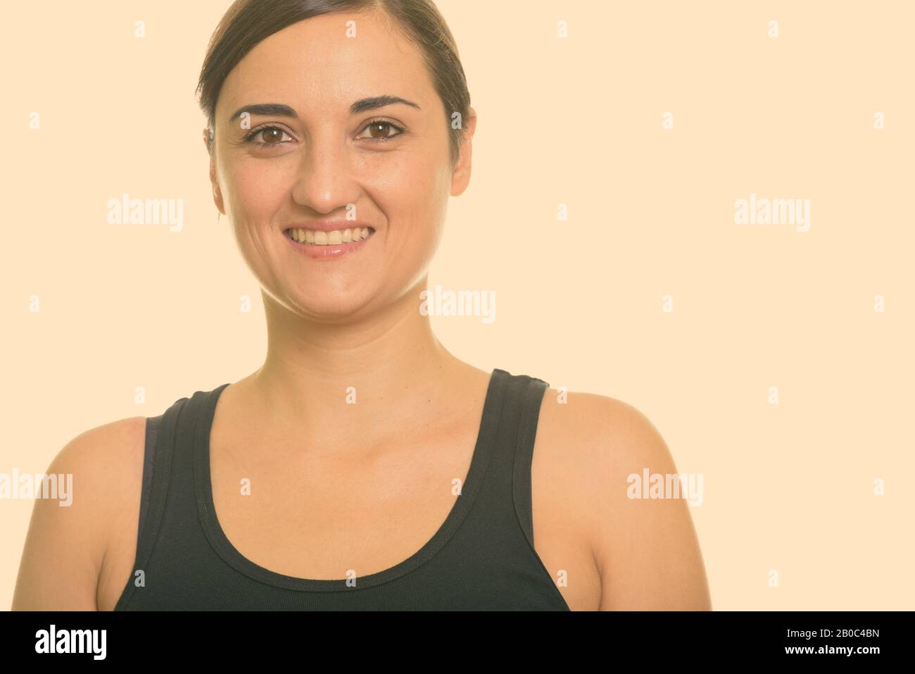 Happy pretty adult female hi-res stock photography and images - Alamy