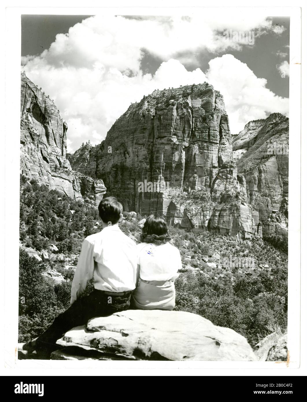Unknown Artist, Mr. and Mrs. George Rink, Zion National Park, Utah, 9 ...