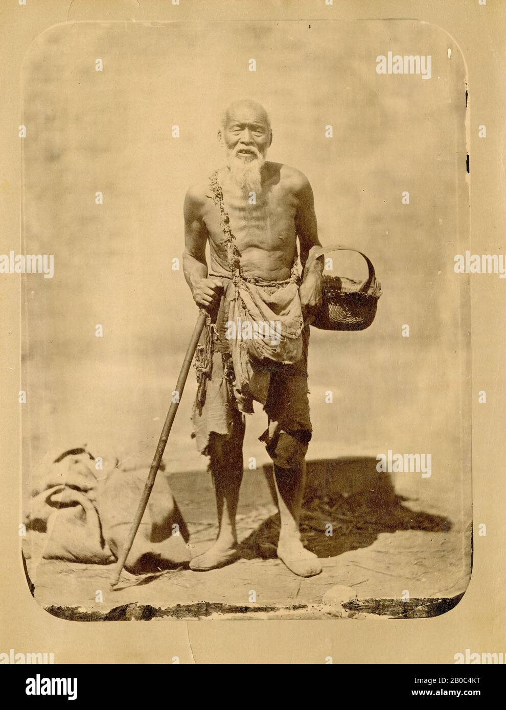 William Saunders, untitled (Man with Walking Stick and Bas, from A ...