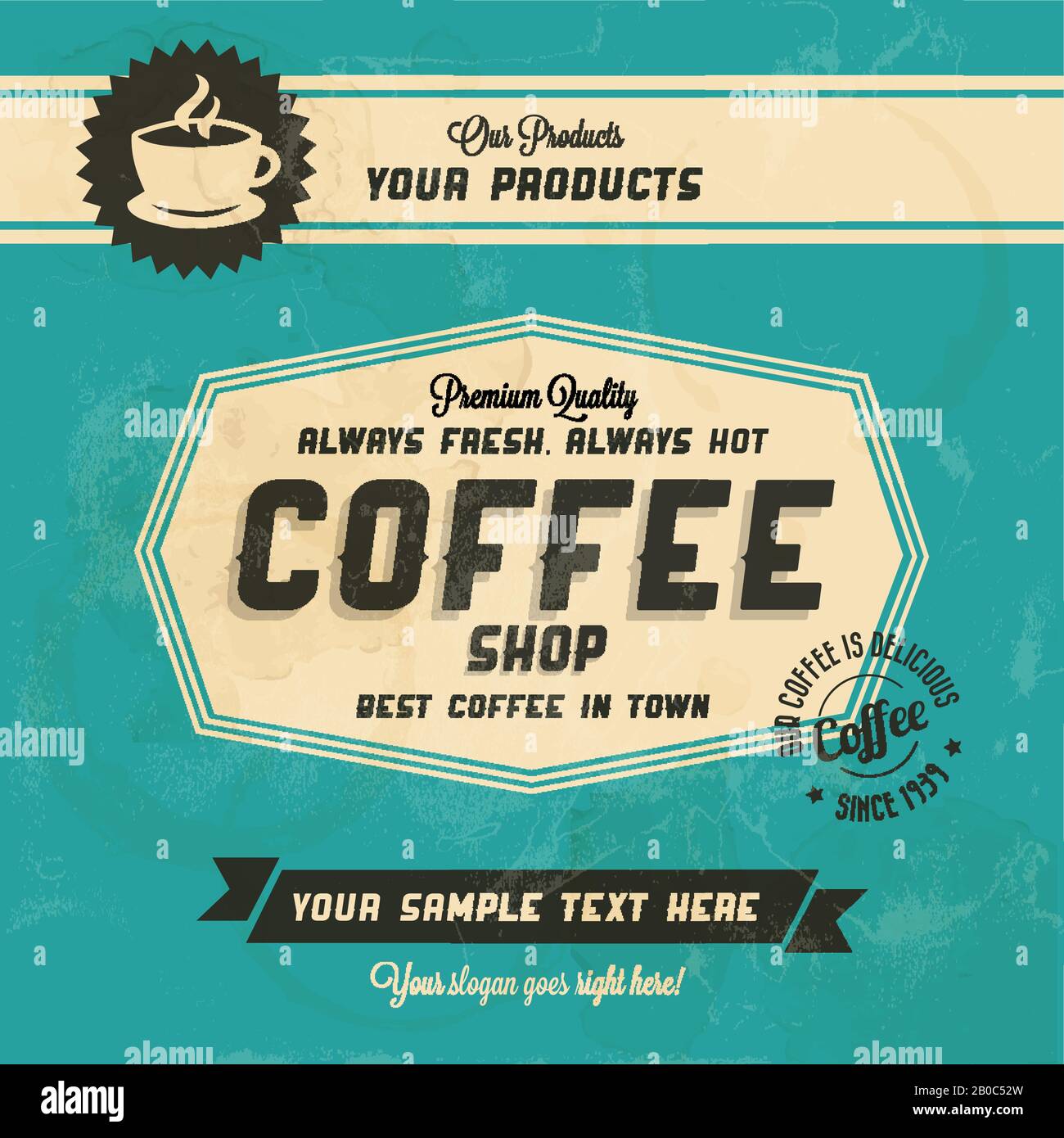 Coffee aroma vector vectors hi-res stock photography and images - Alamy