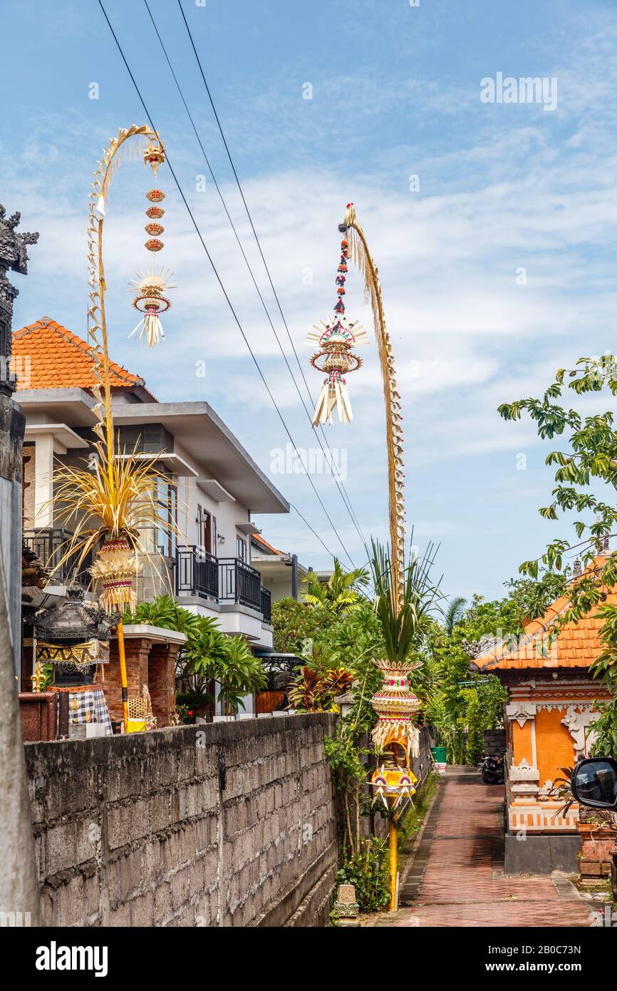 Penjor poles galungan celebration hi-res stock photography and images ...