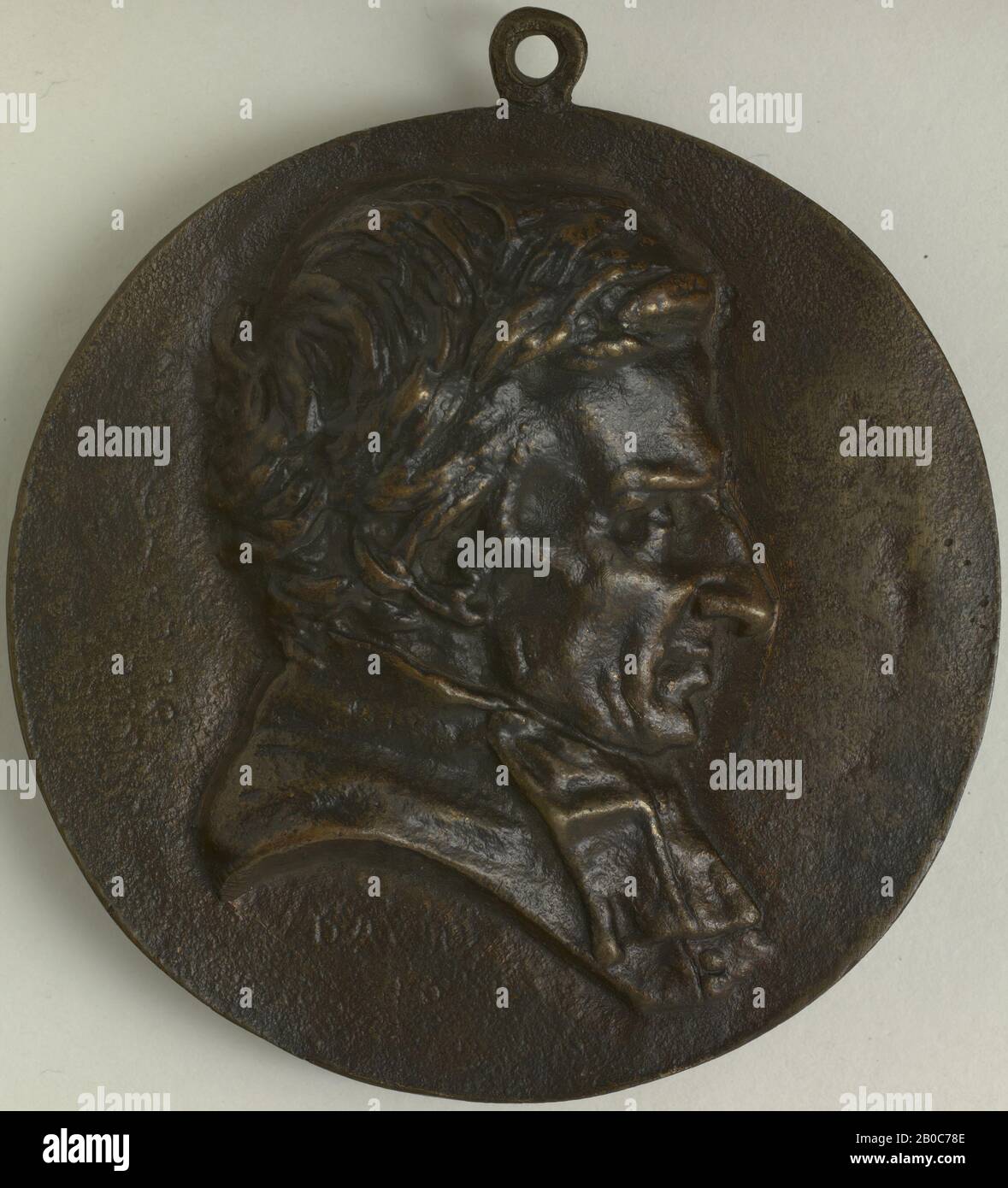 Pierre Jean David d'Angers, Abbe de la Mennais, n.d., bronze, 2 3/4 in ...