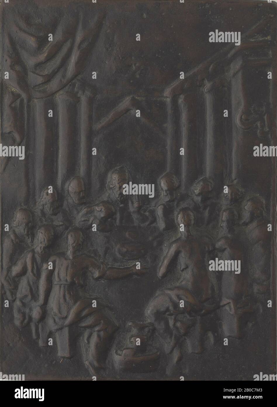 Matthias Wallbaum, The Last Supper, n.d., bronze, 3 11/16 in. x 2 11/16 ...