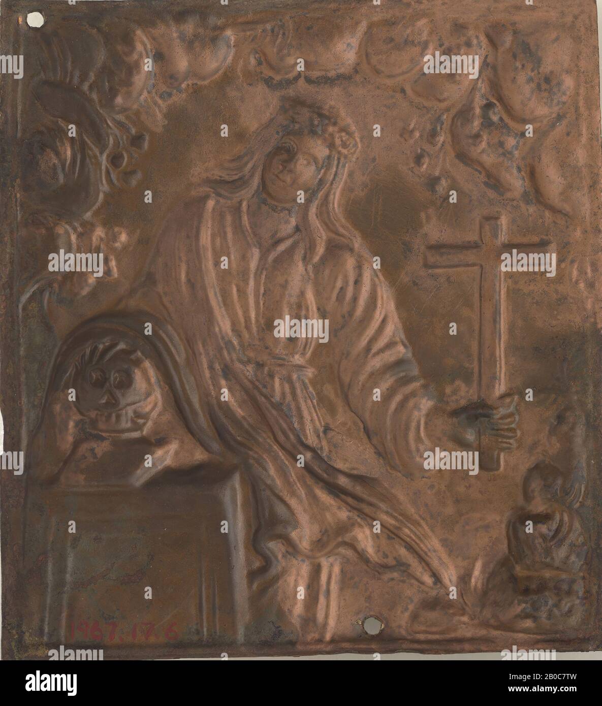 Unknown Artist, The Repentant Magdalene, n.d., copper, gilding, 4 5/16 ...