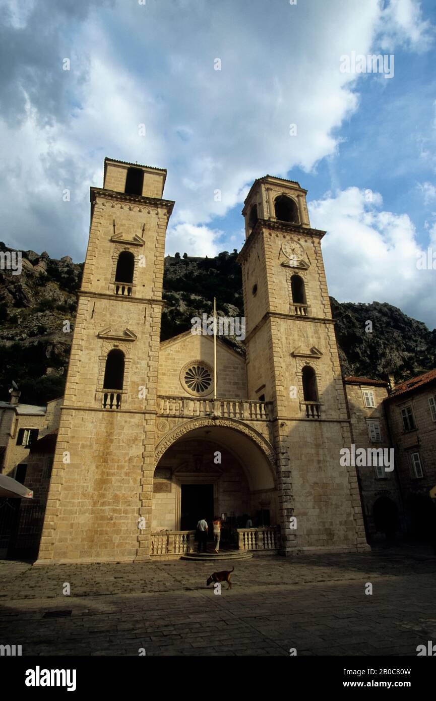MONTENEGRO, KOTOR, CATHEDRAL OF ST. TRYPHON Stock Photo - Alamy