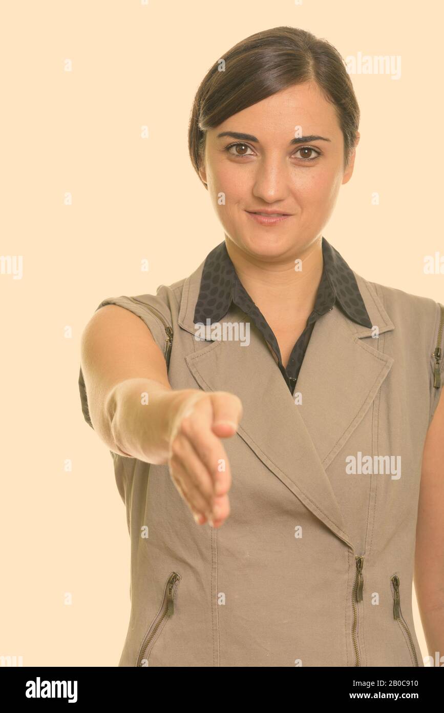Woman handshake close up hi-res stock photography and images - Alamy