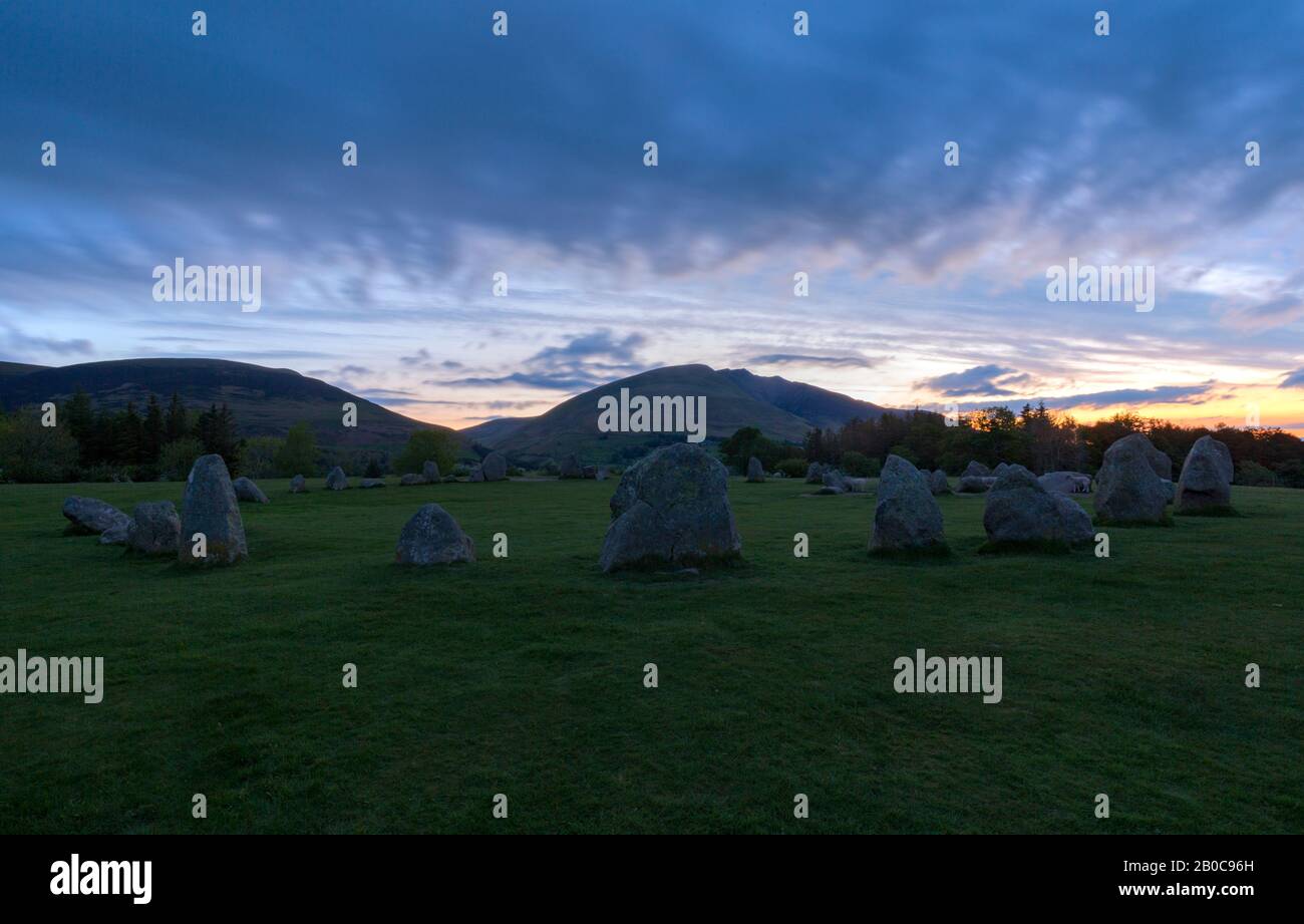 Castlerigg stone circle standing stones hi-res stock photography and ...