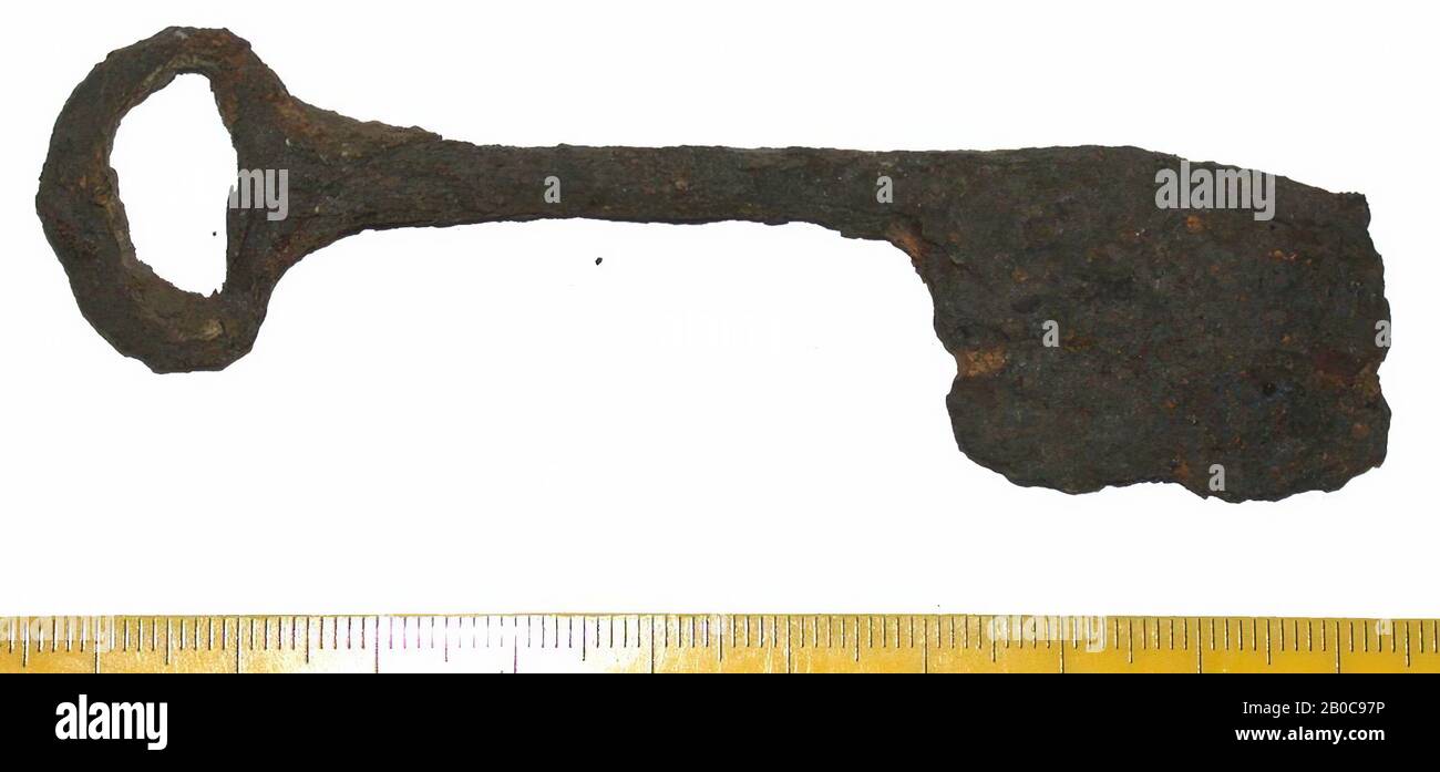 The Netherlands Middle Ages, key, metal, iron, 9.9 cm, vmec, the ...