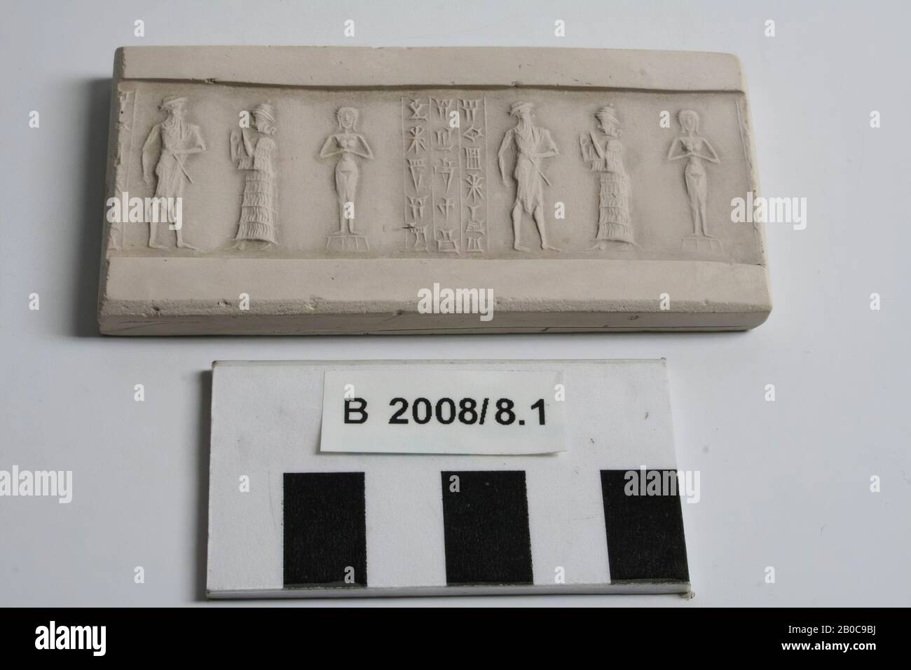 Ancient Near East, imprint, cylinder seal, plaster, 4 x 8.5 cm, modern ... Ancient Near East, imprint, cylinder seal, plaster, 4 x 8.5 cm, modern ...