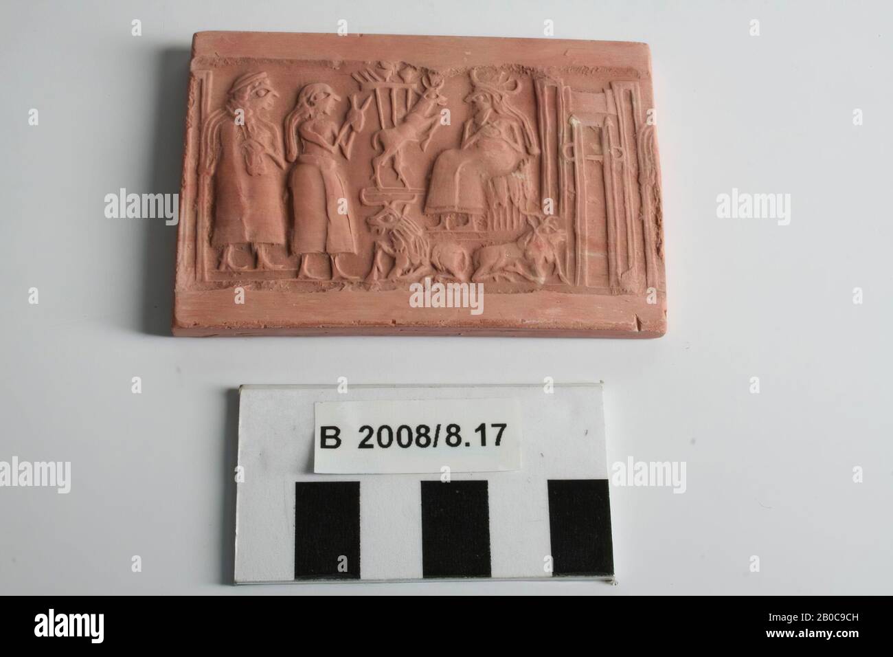 Ancient Near East, imprint, cylinder seal, plaster, 5.3 x 8 cm, modern ... Ancient Near East, imprint, cylinder seal, plaster, 5.3 x 8 cm, modern ...