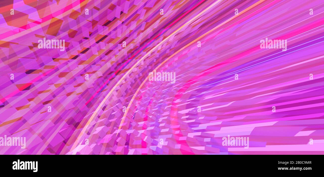 abstract geometric modern technology background pink color. Big data ...