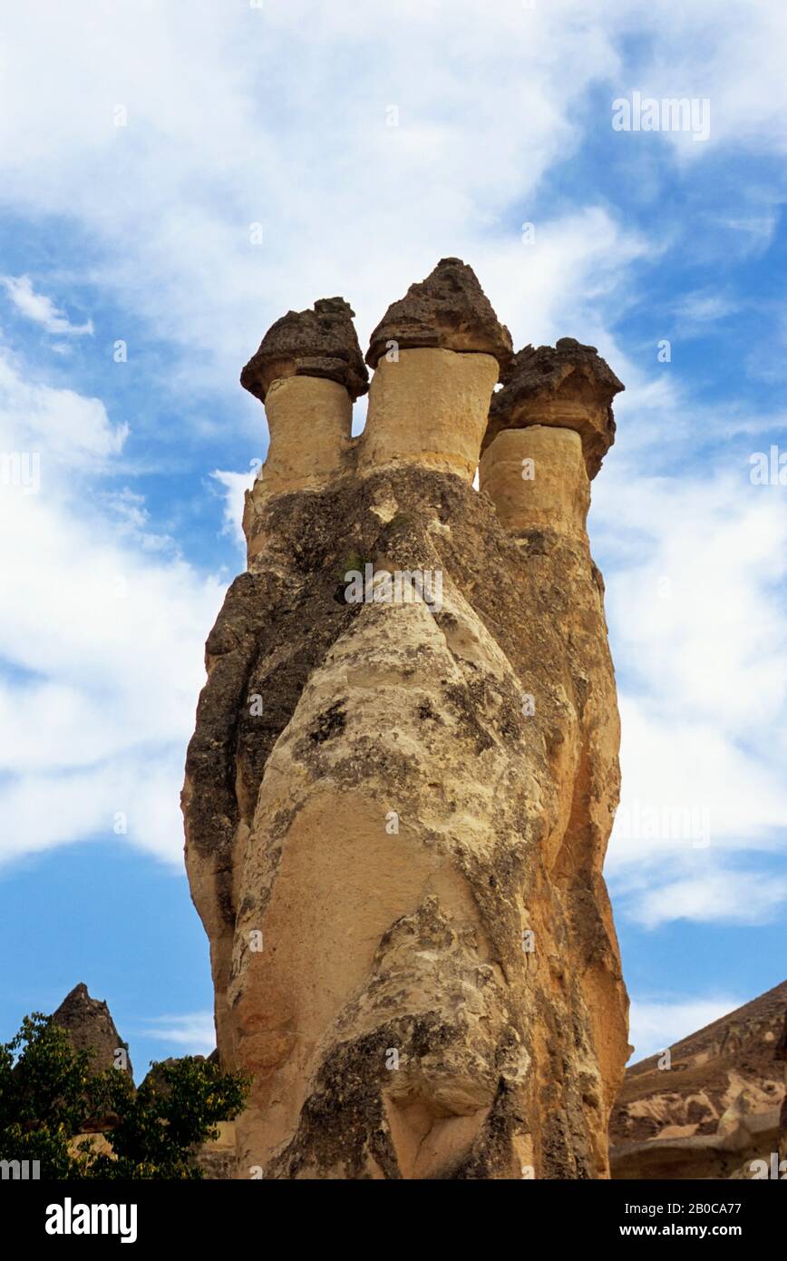 TURKEY, CAPPADOCIA, PASABAGLARI, FAIRY CHIMNEYS, ROCK FORMATIONS Stock ...