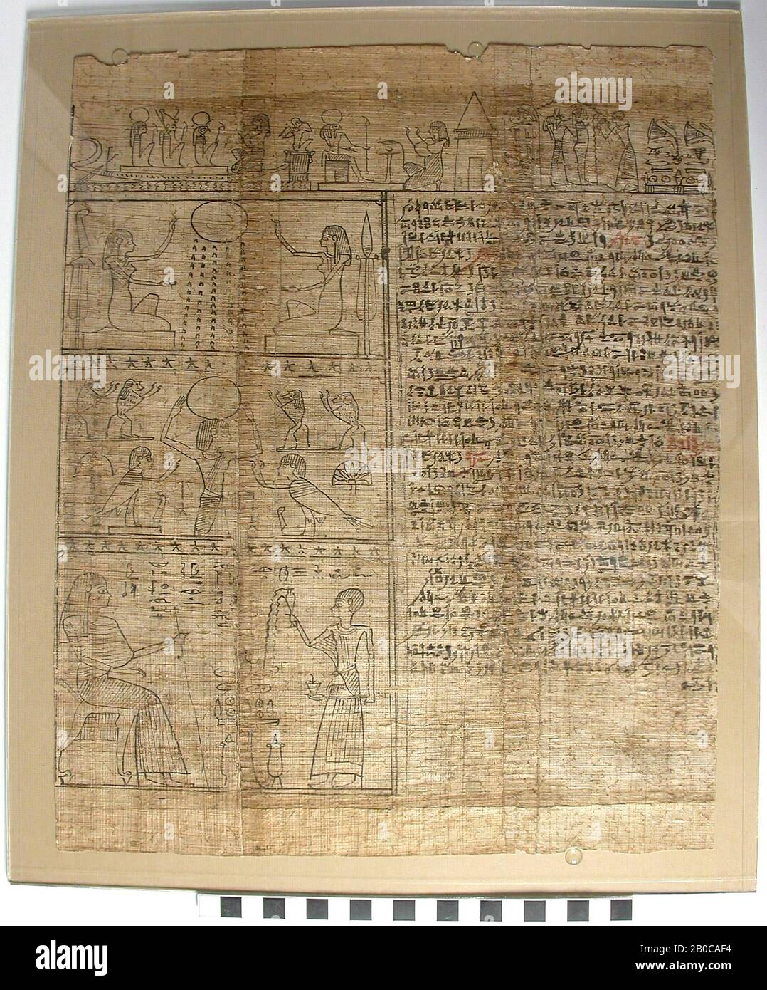 Egypt, handwriting, hieratic, papyrus, 38 x 30.5 cm, Late Period, 30th ...