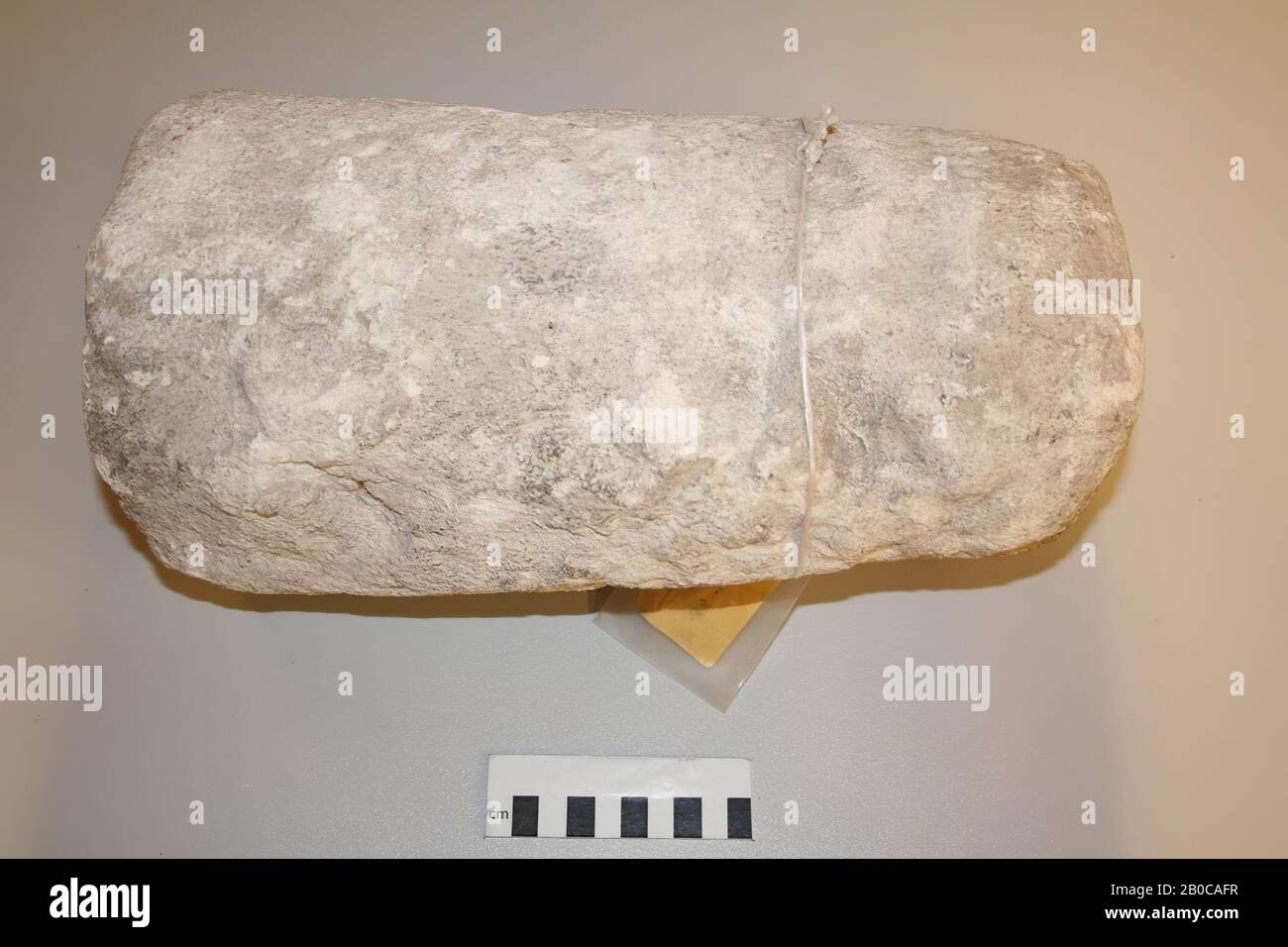 Fragment of a limestone column, pillar, fragment, stone, limestone, h ...