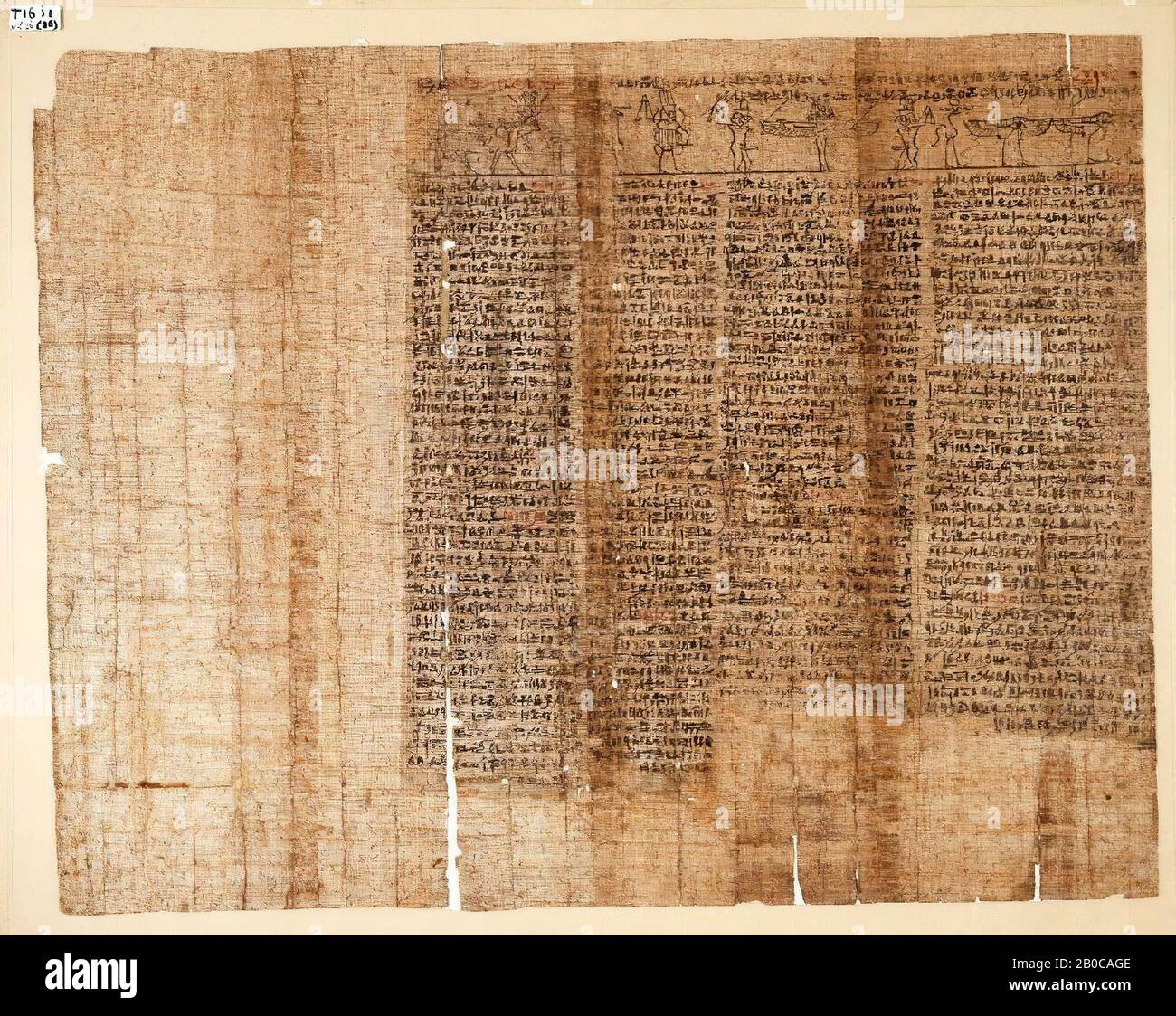 Egypt, handwriting, hieratic, papyrus, 38 x 47 cm Stock Photo - Alamy