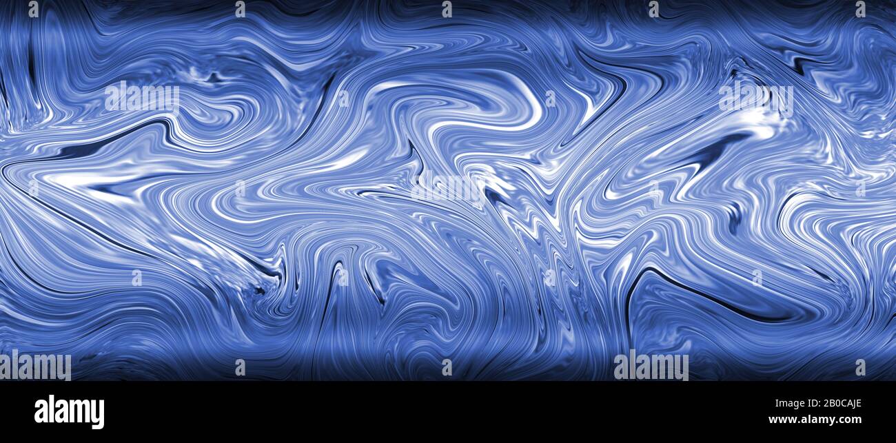 blue liquid metal with light and shadow. metal background and texture ...