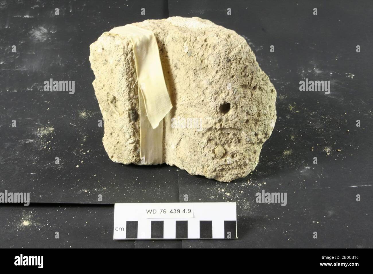 Construction fragment of tuff stone, building fragment, stone, tuff, 18 ...