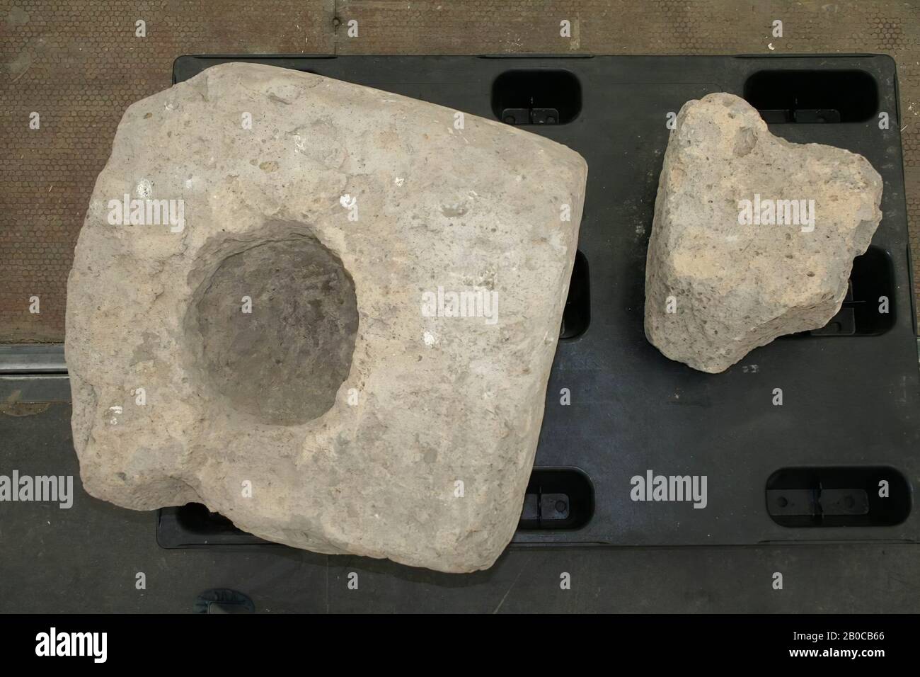 Building fragment of tuff stone, building fragment, stone, tuff, 40 x ...