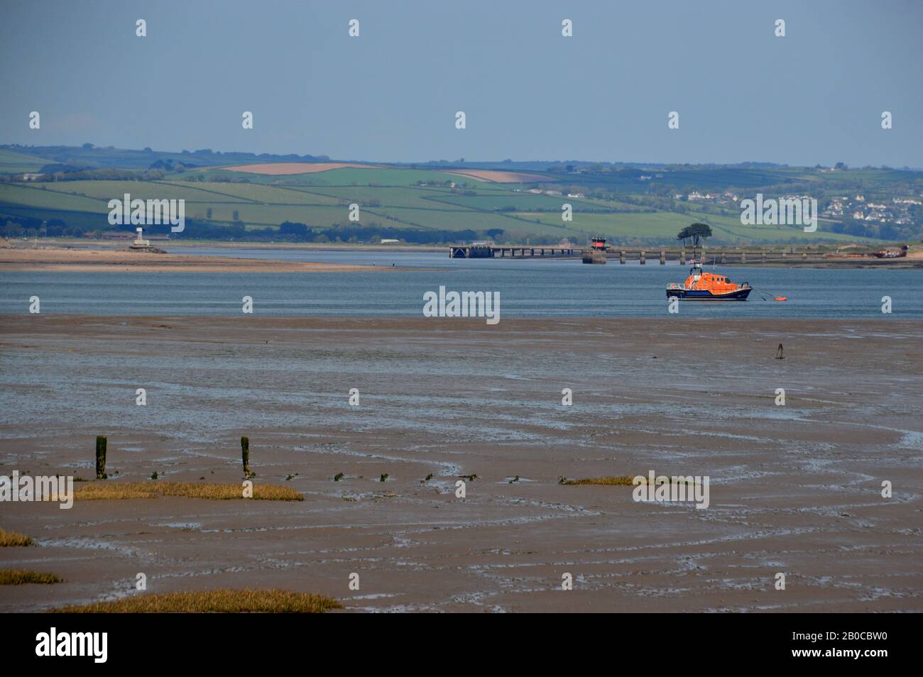Appledore's Tamar-class Lifeboat the "Mollie Hunt" Anchoured off the ...