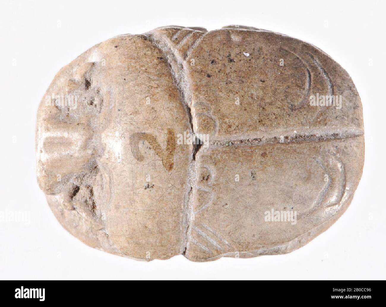 scarab, Amon, waasscepter, The seal has the shape of a scarab and is ...