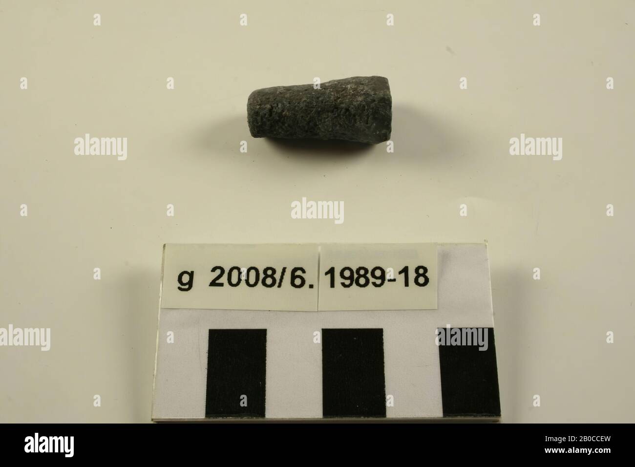Pendulum ball of lead, conical unworked with flat top, type II ...