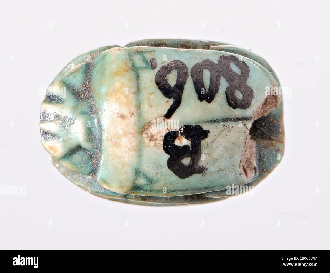 scarab, Amonre, The seal has the form of a natural beetle. Head with ...