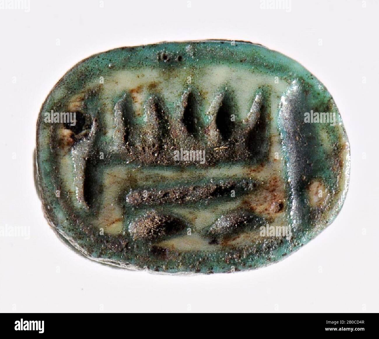 scarab, Amonre, The seal has the form of a natural beetle. Head with ...